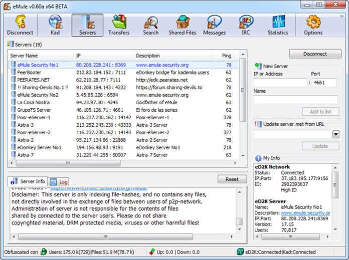 EMULE 0.60a RC DOWNLOAD ULTIMA VERSIONE 2025