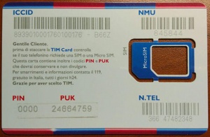 COME RECUPERARE IL CODICE PUK | GiardiniBlog