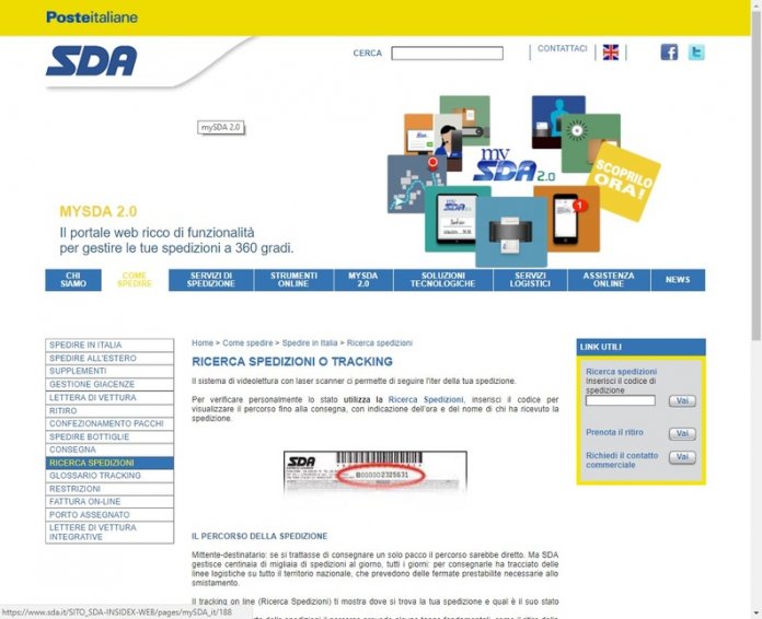 Tracciare pacco spedito con corriere | GiardiniBlog