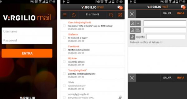 Accedere a Virgilio Mail su Android e parametri di configurazione