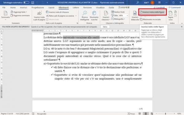 Come fare indice su Word | GiardiniBlog