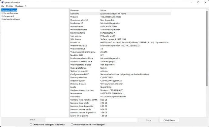 Come controllare le informazioni di sistema su Windows 11