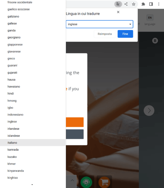 Come tradurre una pagina web | GiardiniBlog