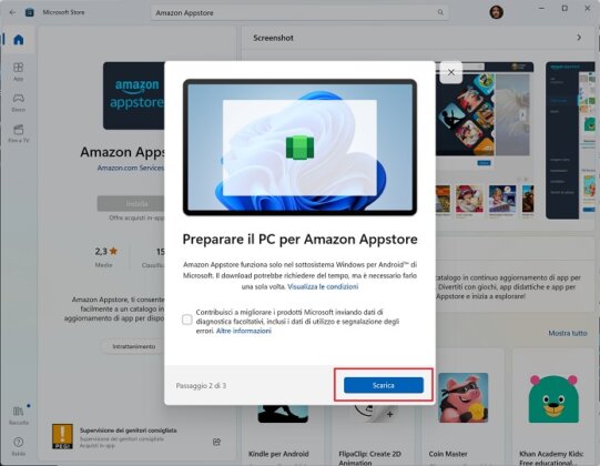 Come installare app mobile su Windows 11 con Amazon Appstore