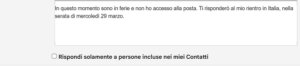 Come impostare una risposta automatica su Gmail